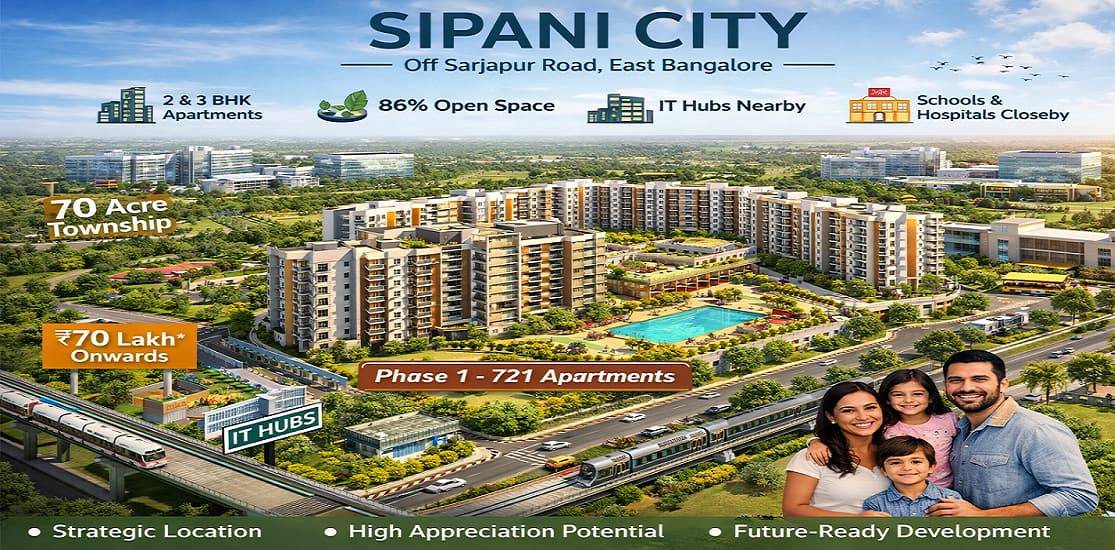 Sipani City Sarjapur Floor Plans | 2 & 3 BHK in East Bangalore